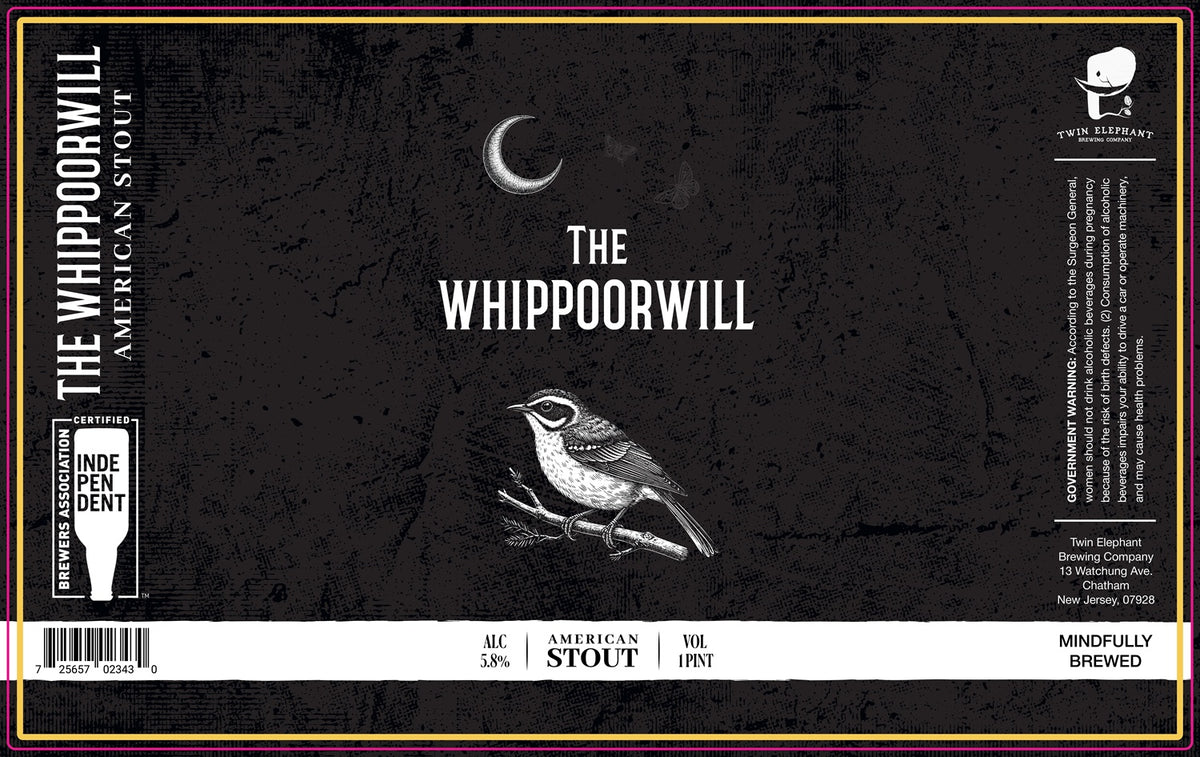 Whippoorwill - Four Pack – Twin Elephant Brewing Company