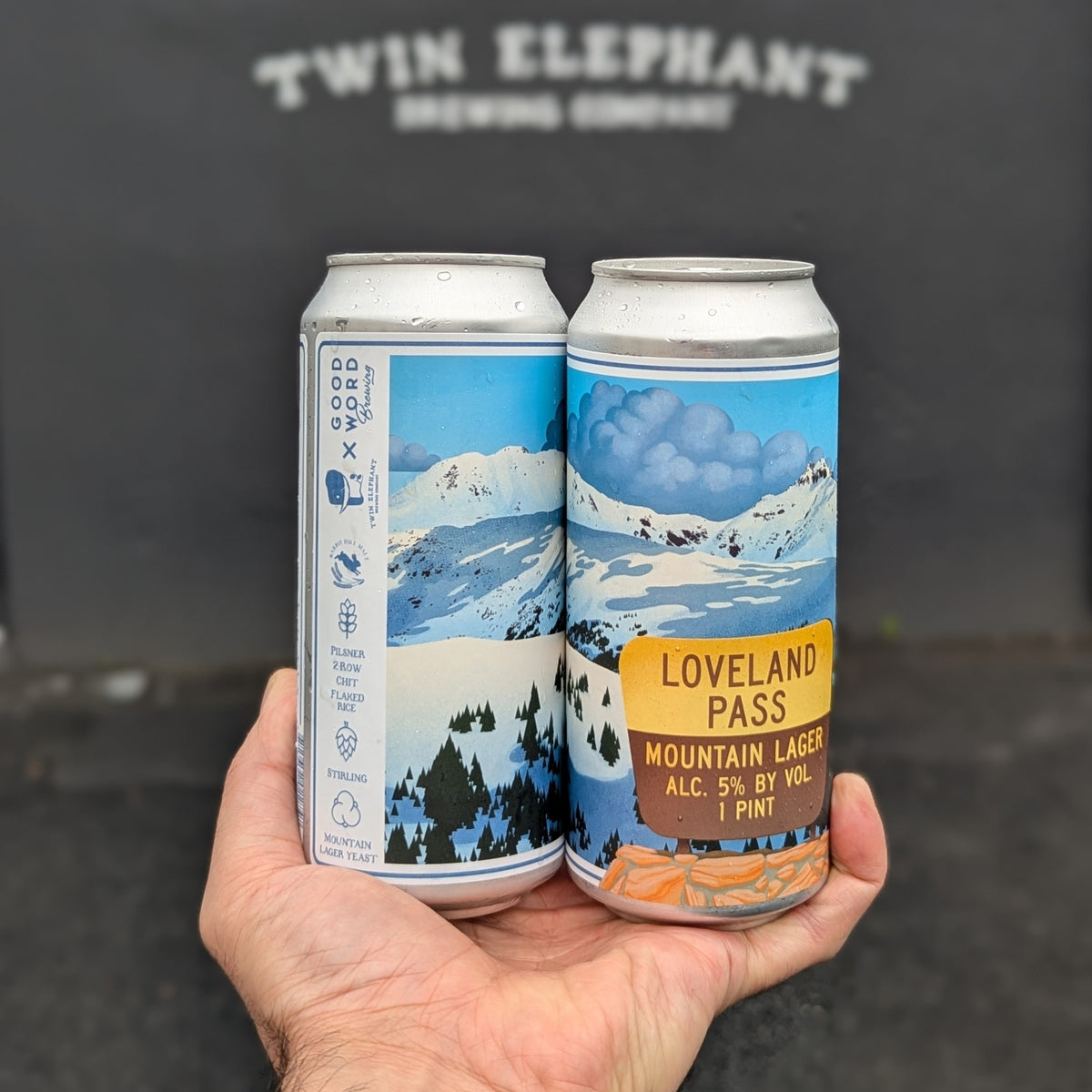 LOVELAND PASS | Mountain Lager | 5% – Twin Elephant Brewing Company